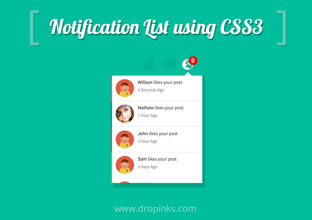 Step by step animation for notification using CSS3 | by Dropinks | Medium