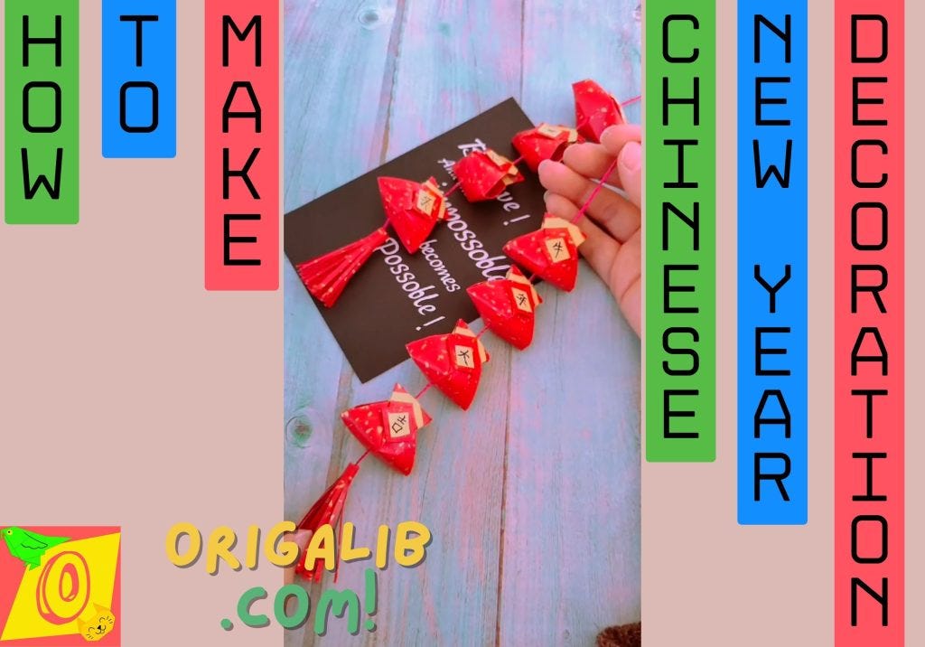 How To Make Chinese New Year Decorations From Origami Paper - Alvian ...