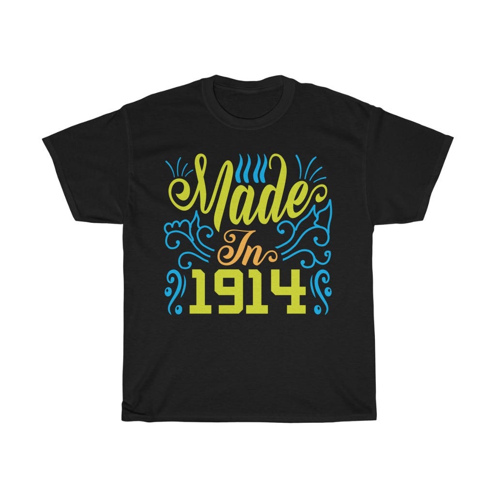 Made In 1914 Shirt | by TeeBudget | Medium