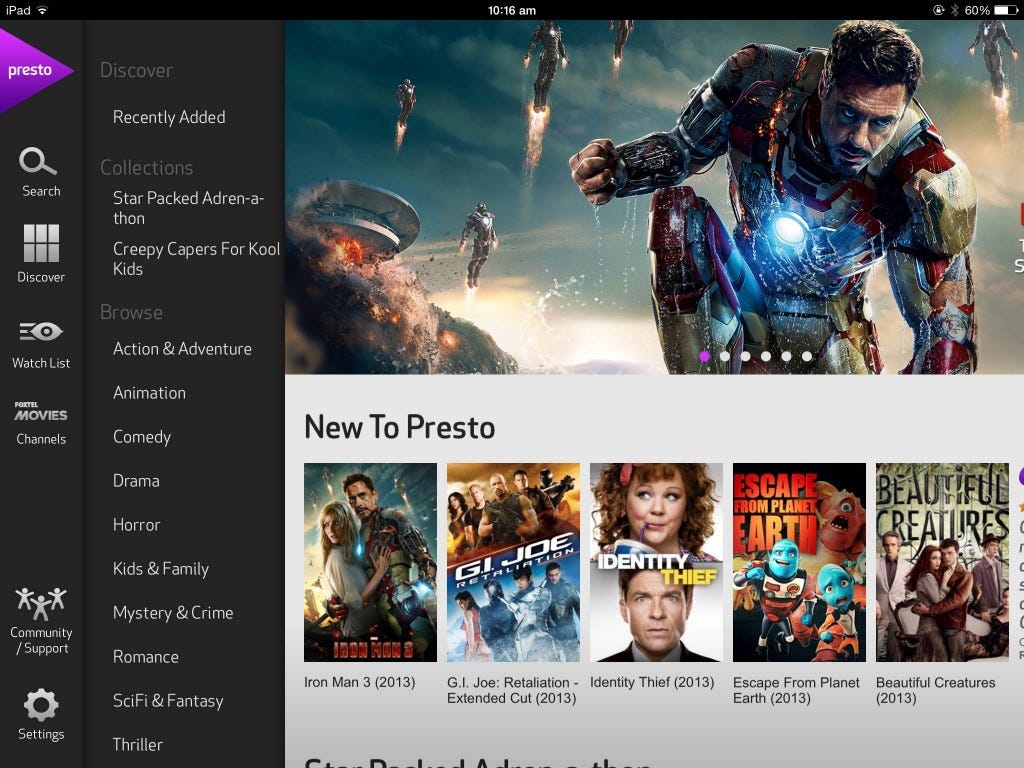 [Review] Presto — Foxtel’s Streaming Movies Service — Televised ...