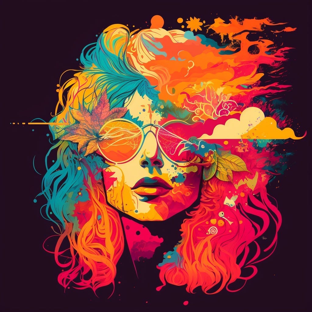 Glam Rock Hippies Midjourney Prompt | by Andy Wood | Ai Art Daily | Medium