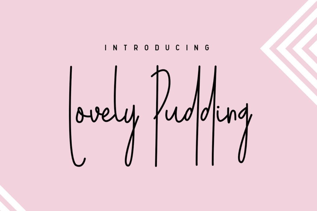 Lovely Pudding Font | by Lactlry.Com | Free Premium Svg Fonts | Medium