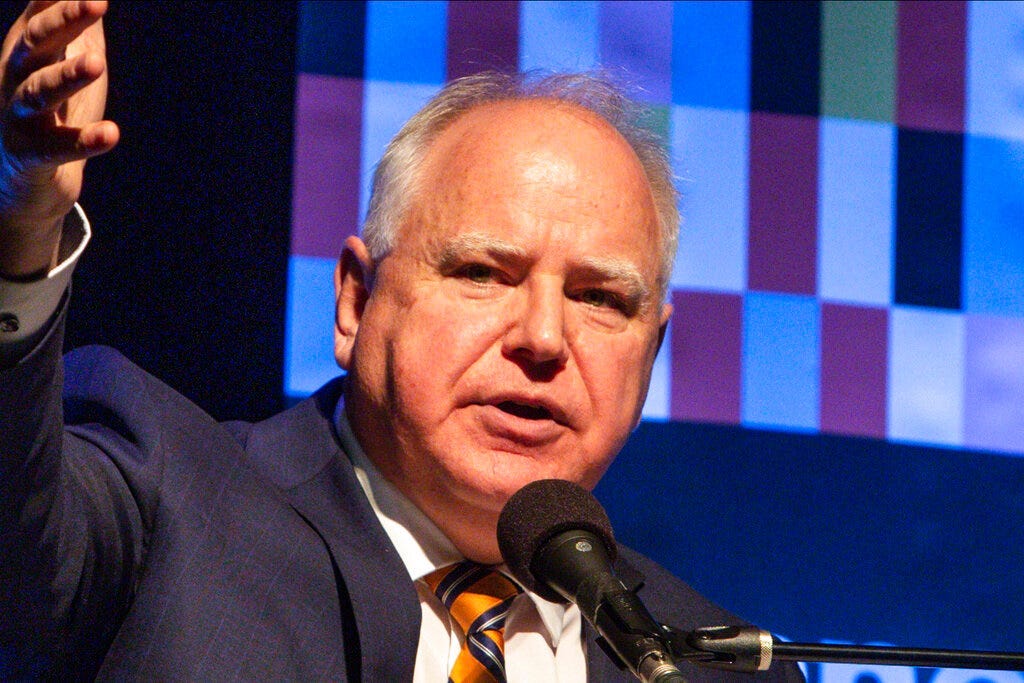 My 2nd VP Pick: Minnesota Governor Tim Walz | by The Salzillo Report ...