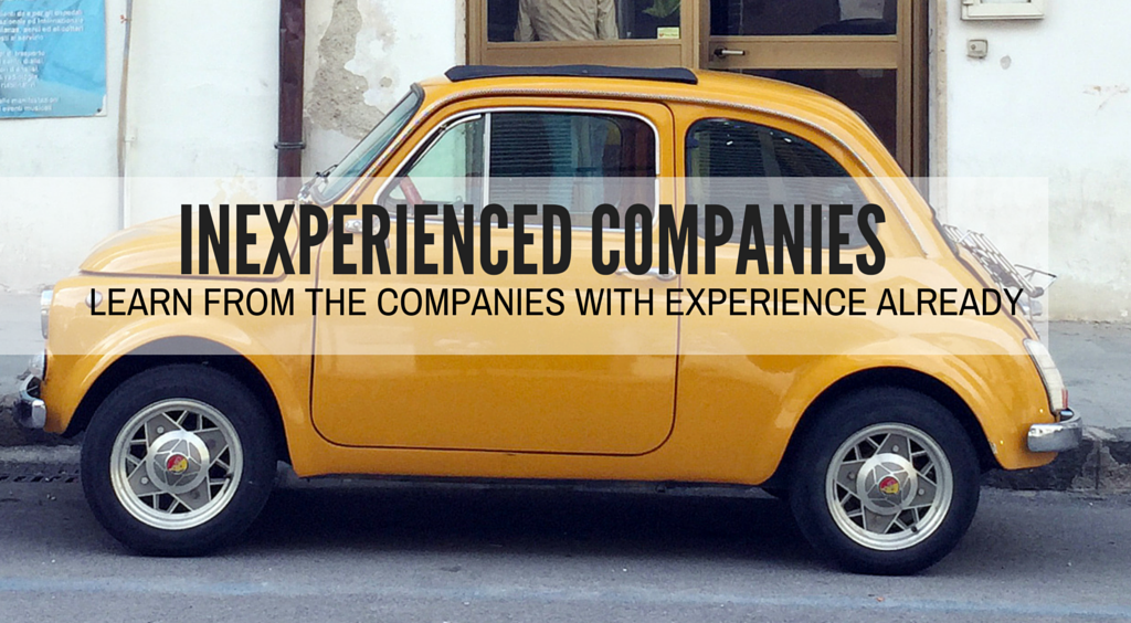 THE DIFFERENCE BETWEEN AN INEXPERIENCED COMPANY AND AN EXPERIENCED ONE ...
