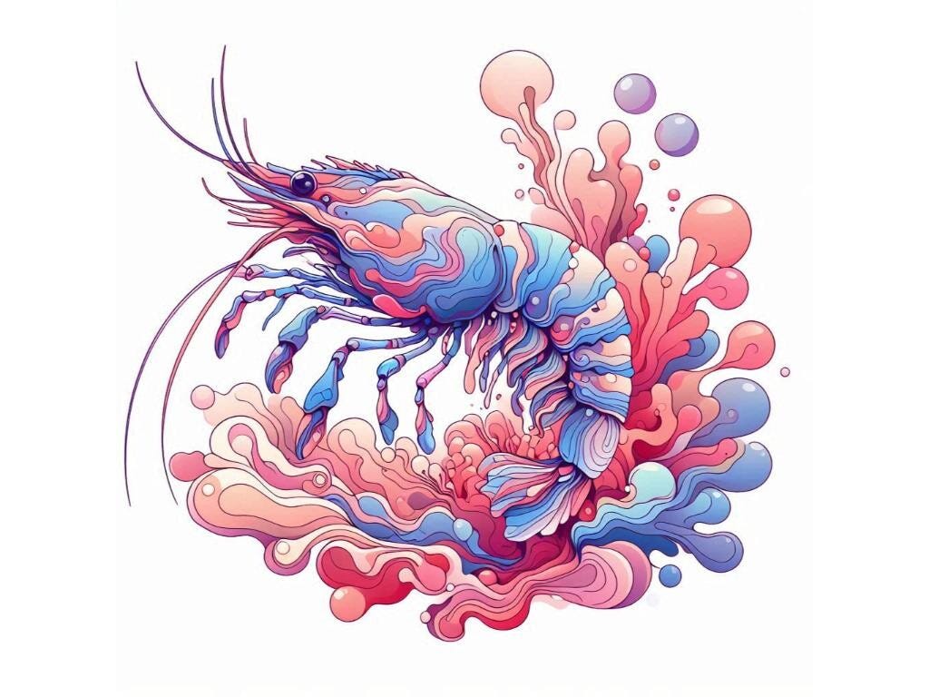 🦐 a Delicate Shrimp Dancing Among the C Free | by Auroraavenue | Sep ...