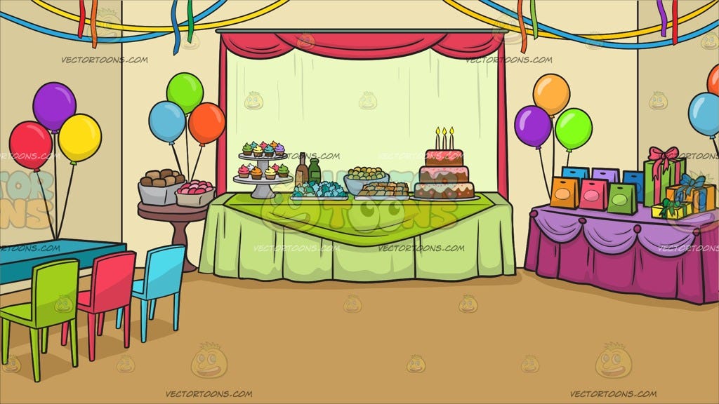 A Birthday Party Background | by Vector Toons | Medium