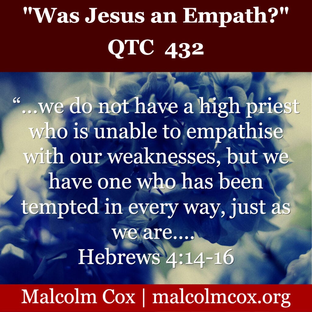 “Was Jesus an Empath?”. Audio version here… | by Malcolm Cox | Medium
