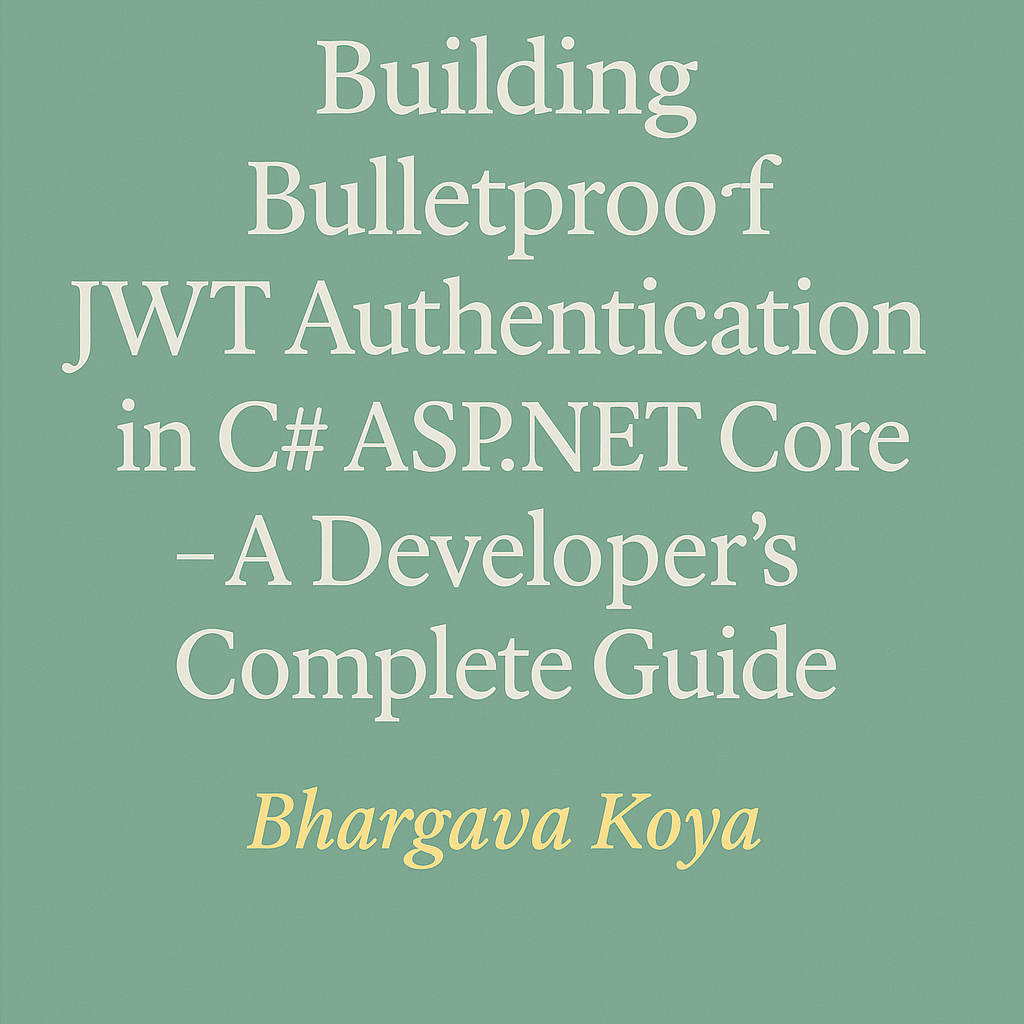 Building Bulletproof JWT Authentication in C# ASP.NET Core -A Developer’s Complete Guide | by ...