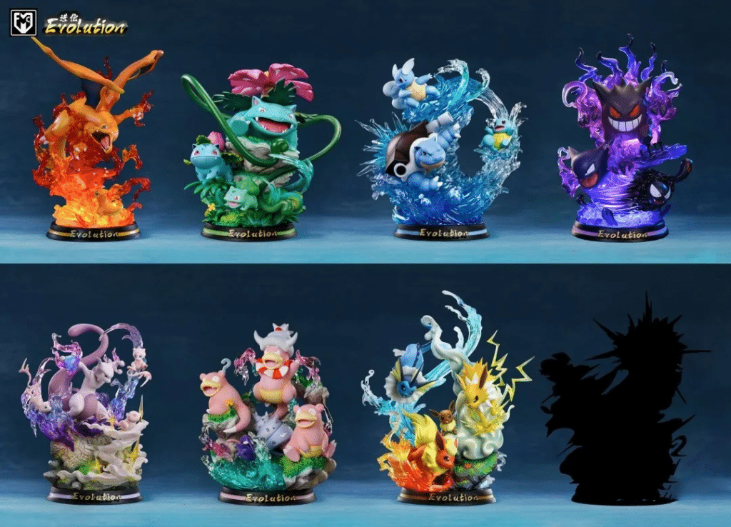 Three evolutionary Eevee come together! | by BoxGK Statues | Medium