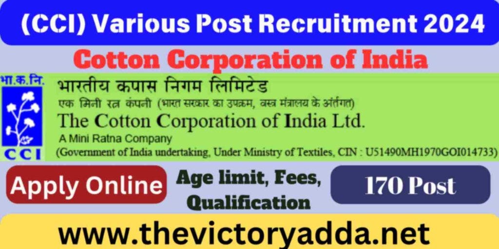 Cotton Corporation of India (CCI) Recruitment 2024 | by Rani | Jun ...