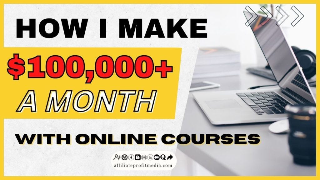 How I Make 100 000 A Month With Online Courses Case Study By