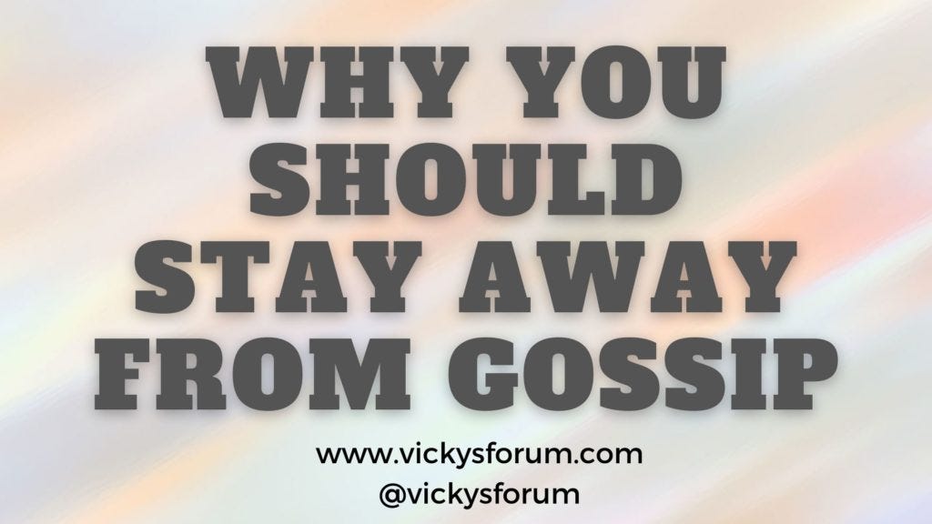 The Sin Of Gossip And Slander. Many people find gossip juicy, you… | by ...