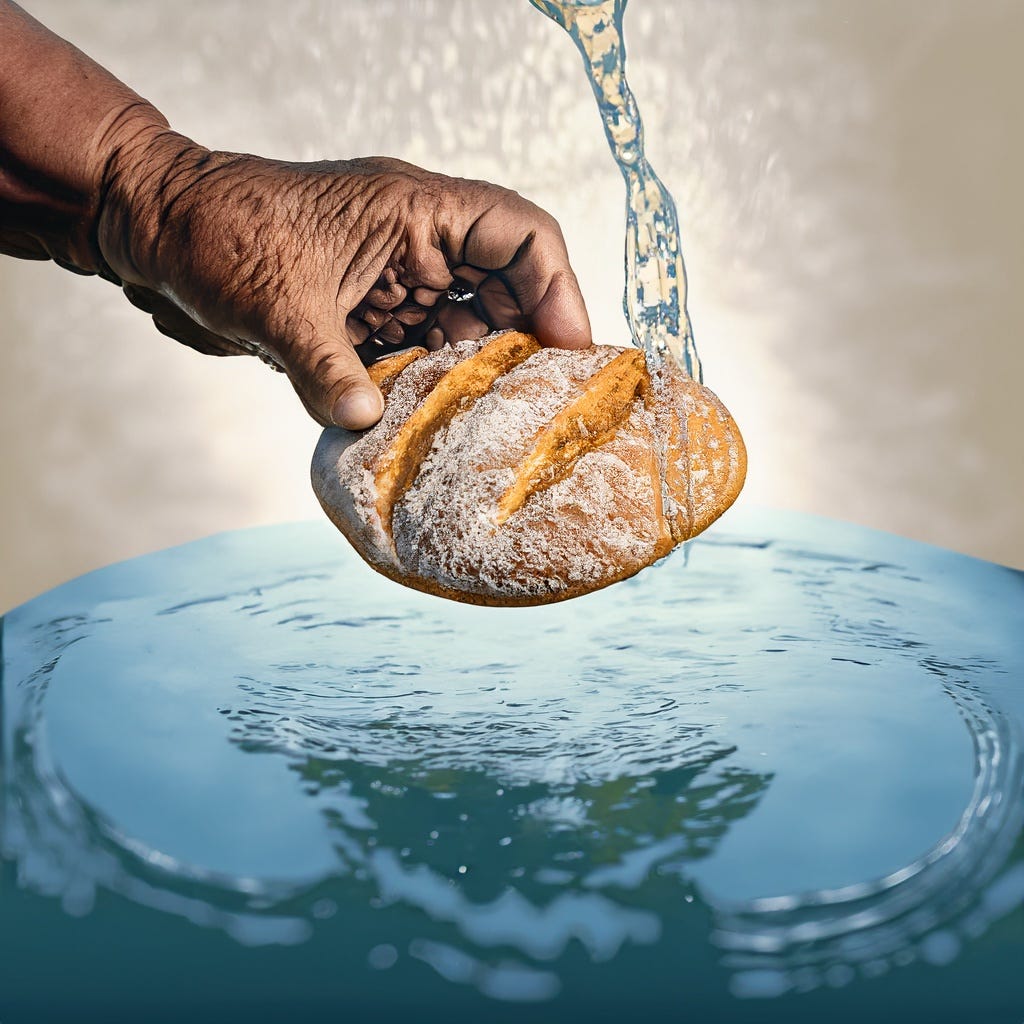 Bread in the Water. I have a memory of walking from the… | by Howie ...