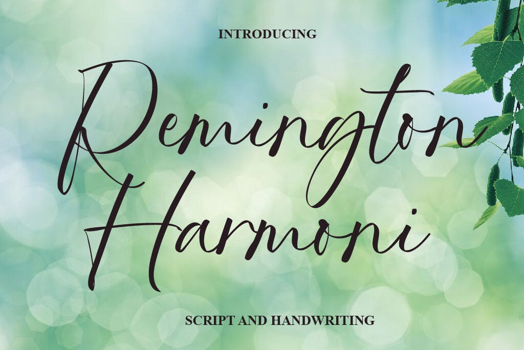 Remington Harmoni Font | by Minageelu | Mar, 2024 | Medium