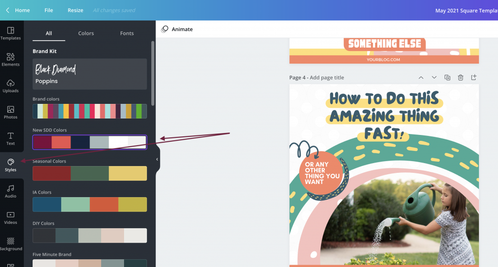 BEST FEATURES FOR EDITING TEMPLATES IN CANVA | by Kara from Simplifying ...