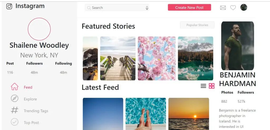 Instagram Clone Using Html And Css With Source Code By Cwrcode Jun 2023 Medium 8244