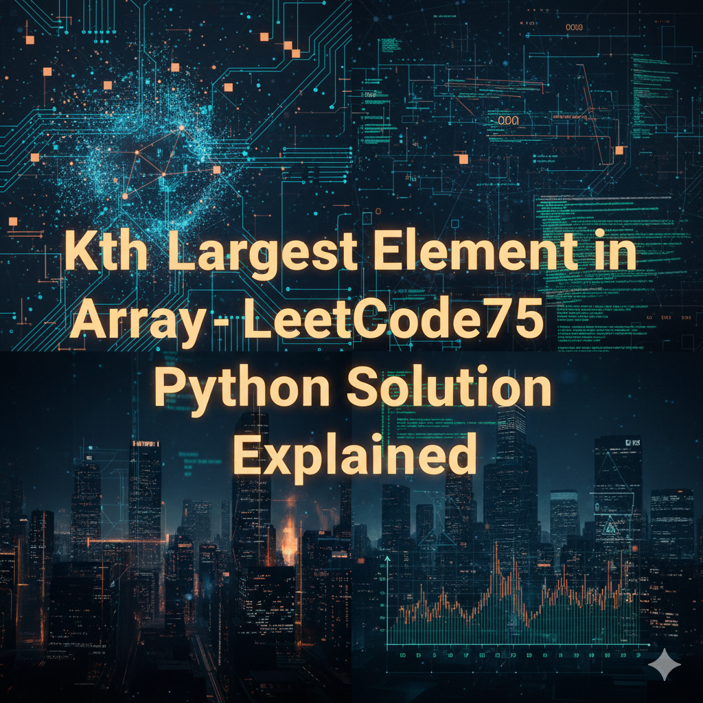 Kth Largest Element In An Array — Leetcode75 Python Solution Explained By Vanita Ai Sep 8054