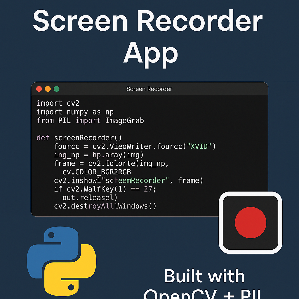 Day 7 of 20: Building a Screen Recorder App with Python | by Ibrahim Isiaq Bolaji | Jun, 2025 ...