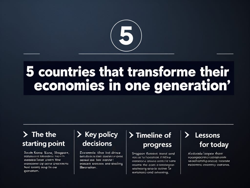 5 Countries That Transformed Their Economies in One Generation Through ...