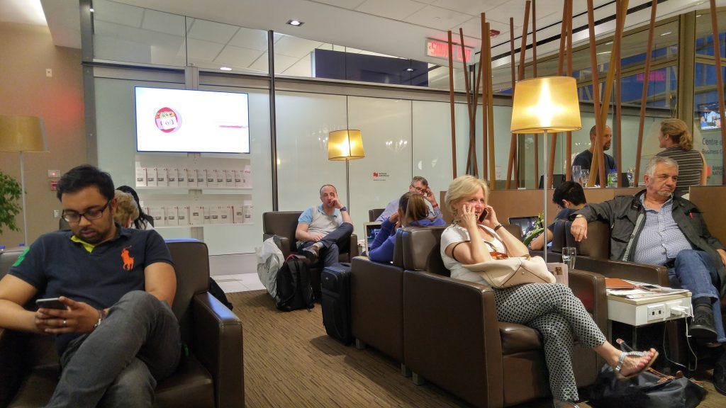 Review — National Bank Lounge — Montreal | by Jayce Loh | PointsNerd ...