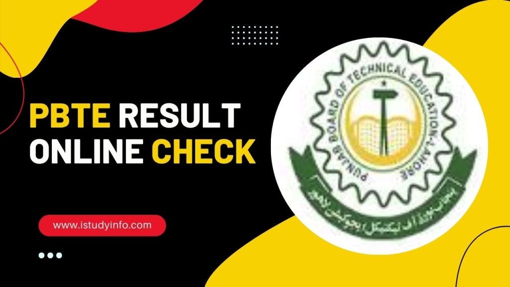 PBTE Result 2022 Online Check. PBTE-Online Services. Punjab Board of ...