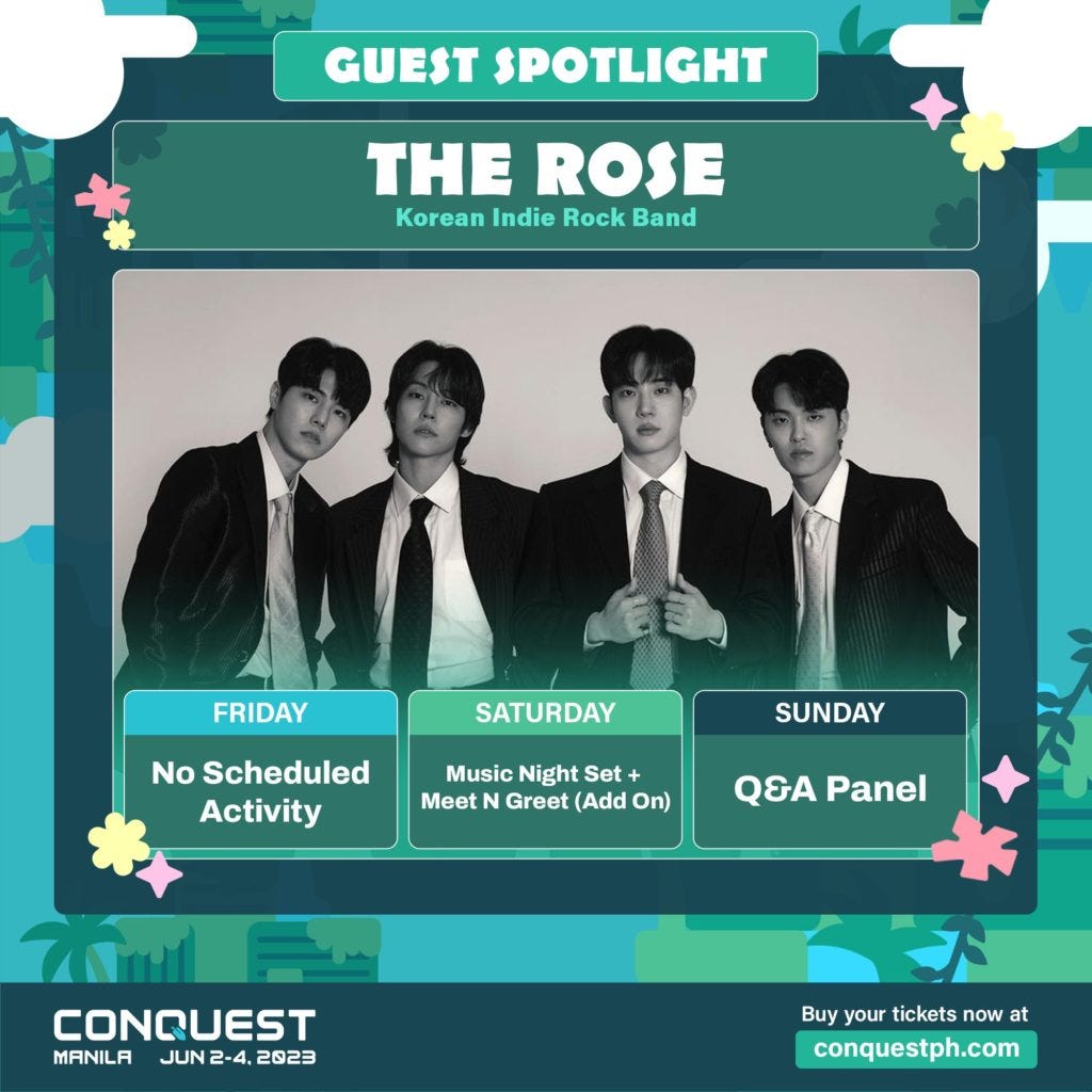 The Rose Returns to Manila for CONQuest Festival 2023 | by HallyUP ...