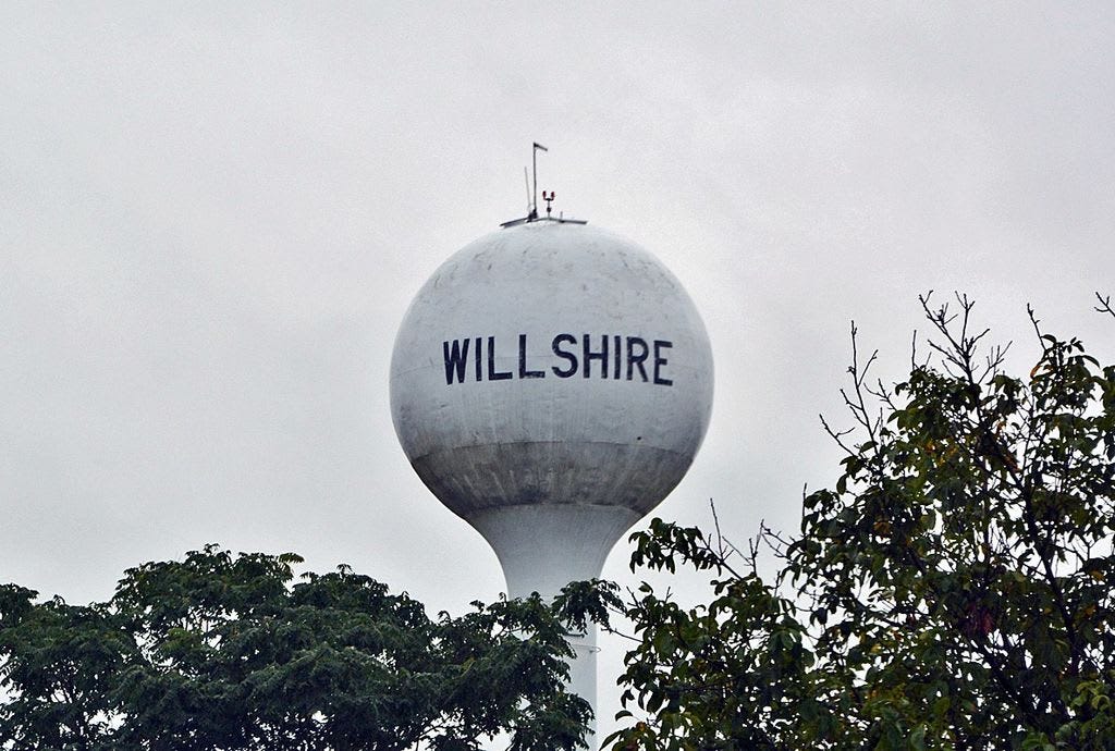 A small town named Willshire. Click to update image | by Don Blaker ...