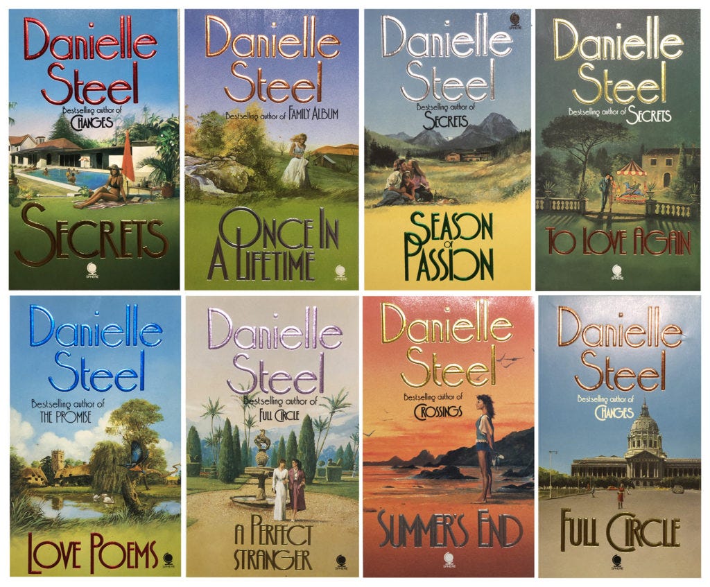 Danielle Steel | 1985–6. Big authors, big bucks and backlists | by Ned ...