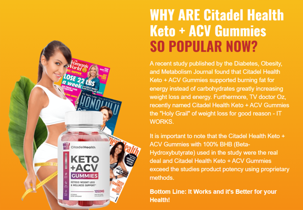 Citadel Health Keto + ACV Gummies — Scam Alert! Citadel Health Keto ...