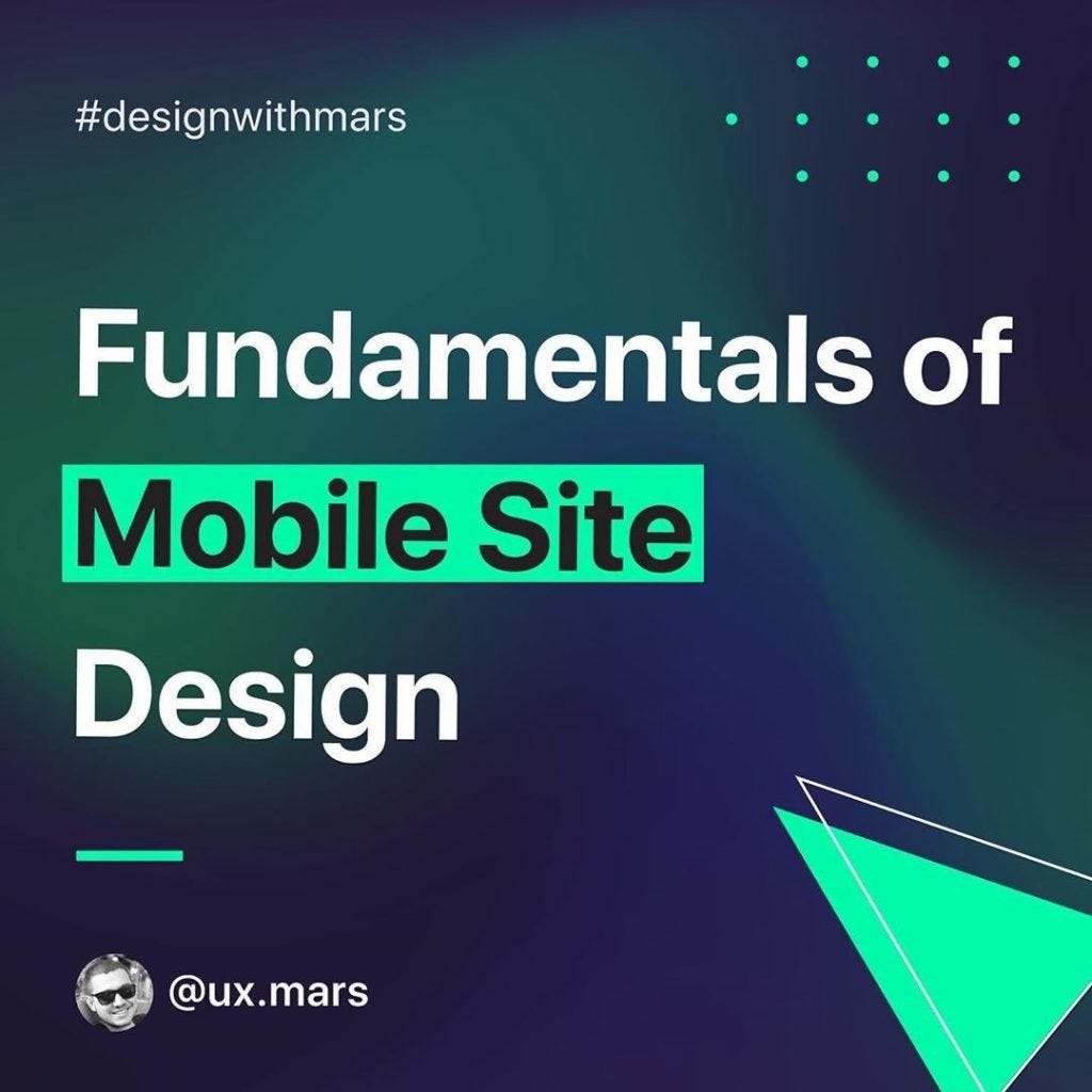 5 Fundamentals of Mobile Site Design | by Ruslan Galba | Ruslan Galba ...