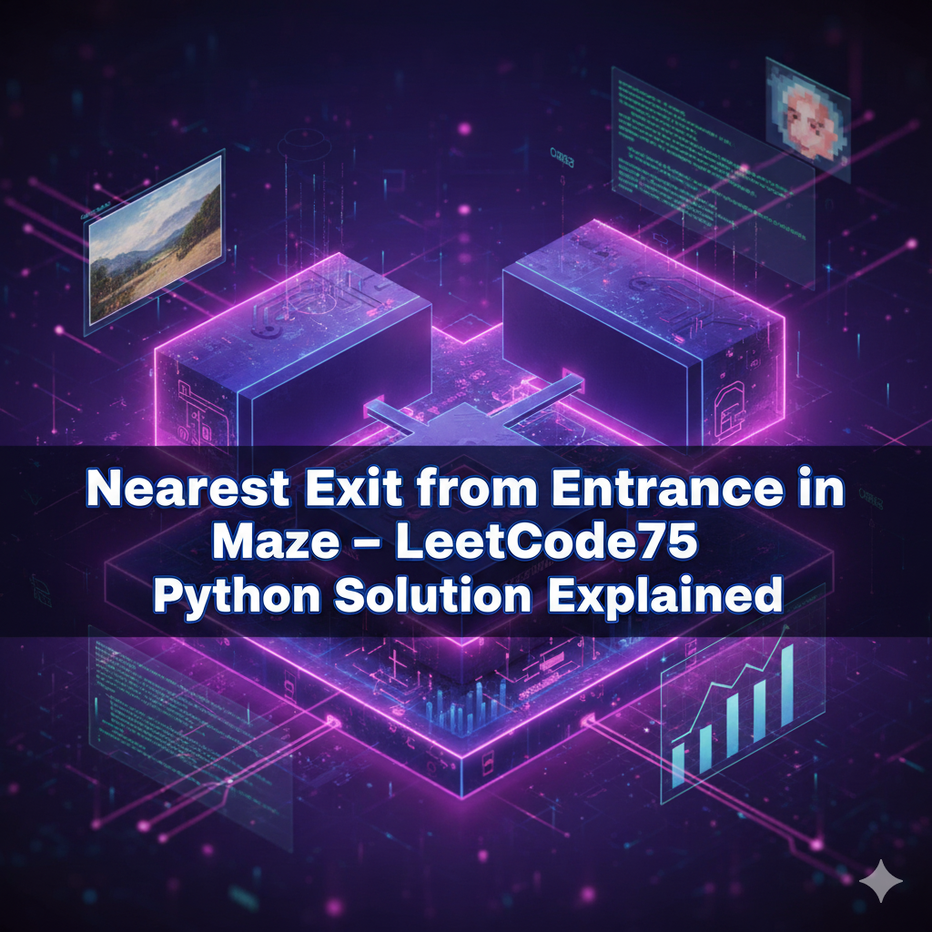 Nearest Exit from Entrance in Maze -LeetCode75 Python Solution ...
