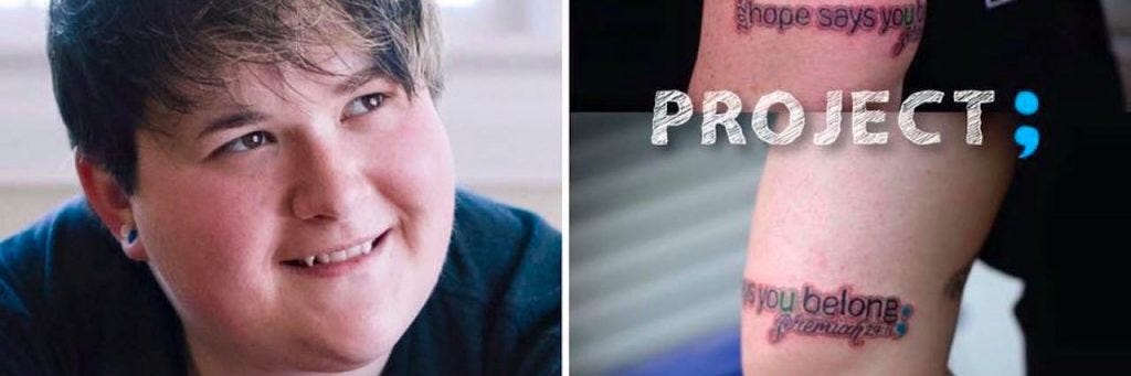 Semicolon Project Tattoo