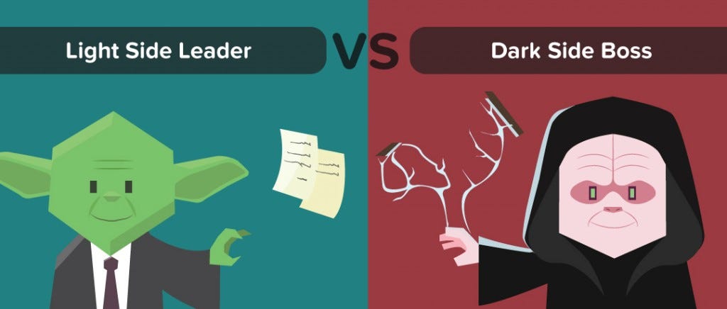 Light Side Leader VS Dark Side Boss (Infographic) | by Taskworld ...