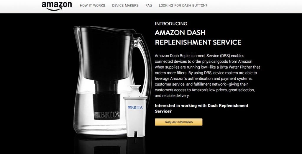 Amazon Automatic Ordering: Dash Replenishment Service for Refilling ...