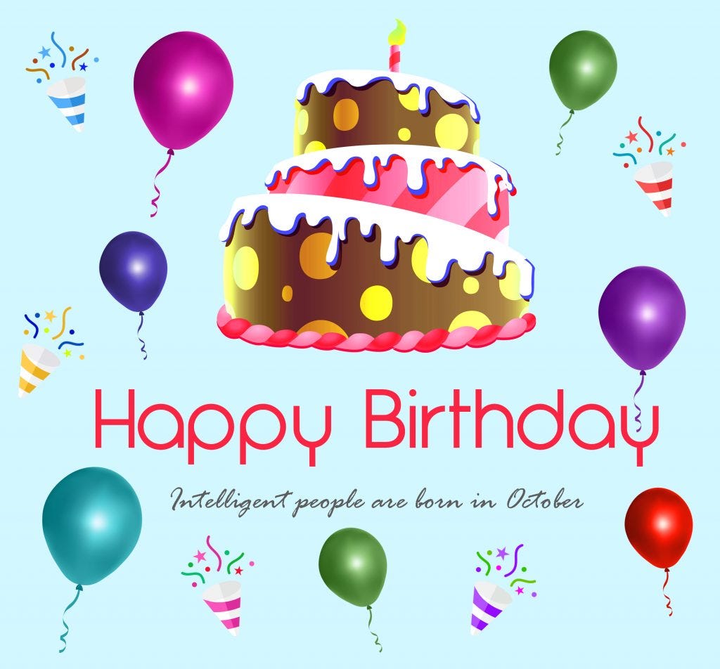October Happy Birthday Wishes