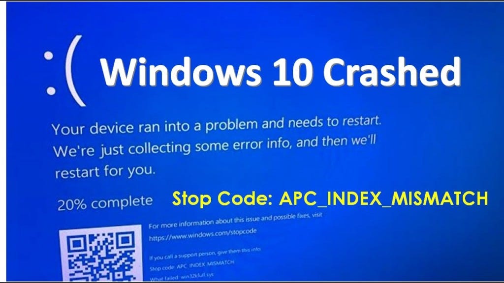 How to Fix APC_INDEX_MISMATCH BSOD on Windows 10? | by Brielle Harris | Medium