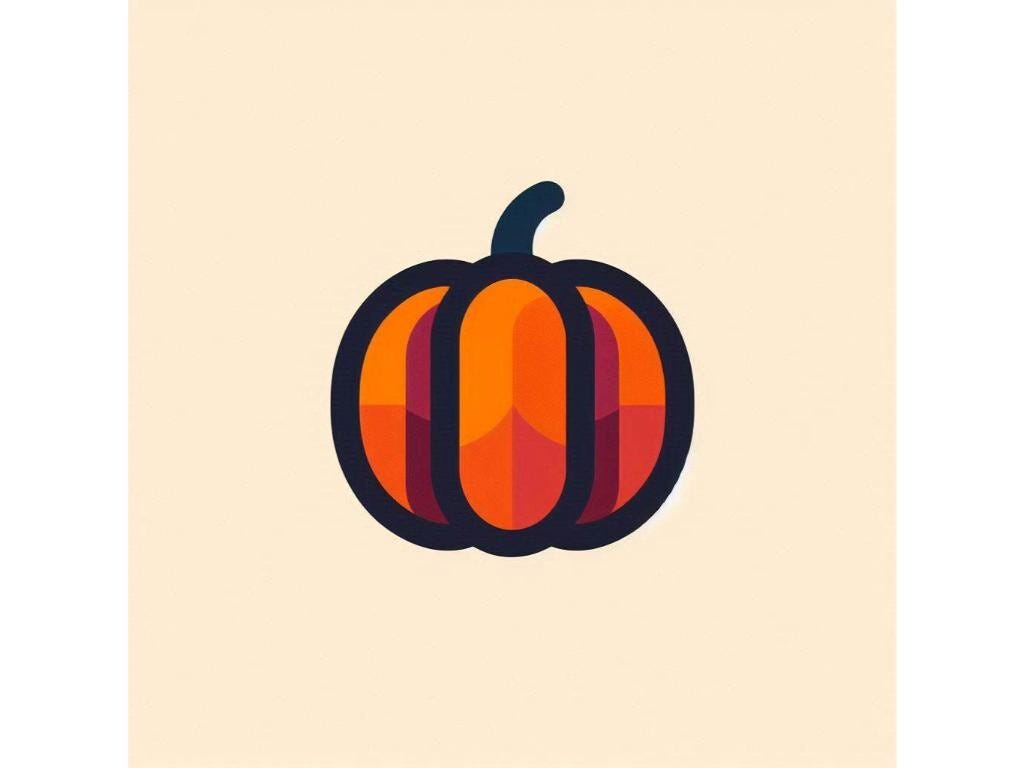 A Minimalist Pumpkin with a Few Simple S Free | by Mehudekjuj | Oct ...