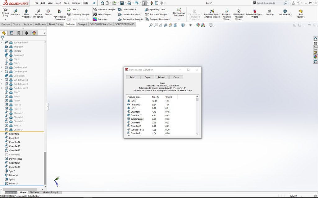 Reducing rebuild time with SOLIDWORKS freeze bar | by N C CADCAM ...