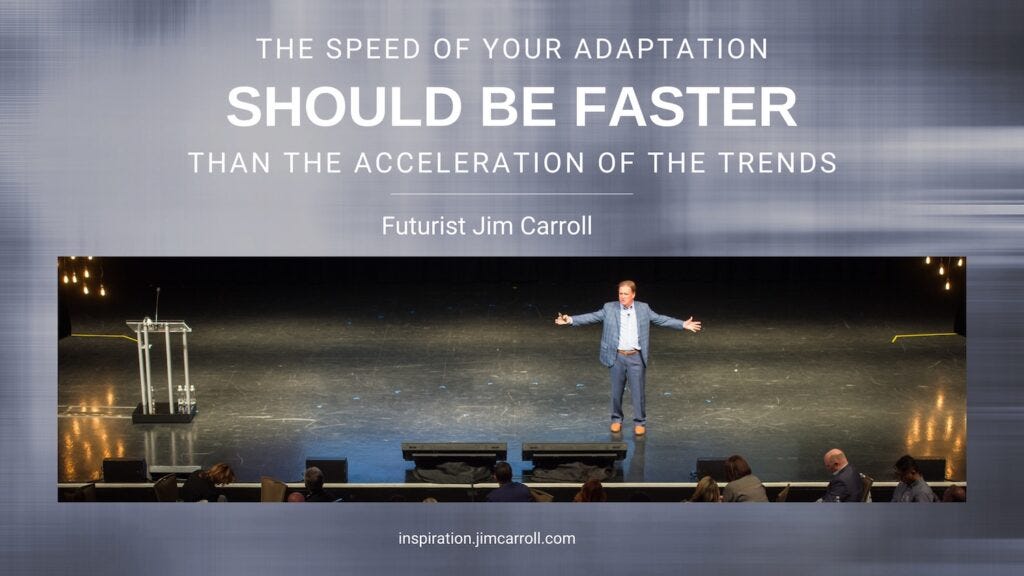 Adaptation. “The speed of your adaptation should be… | by Futurist Jim ...