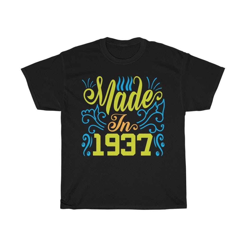Made In 1937 Shirt | by TeeBudget | Medium