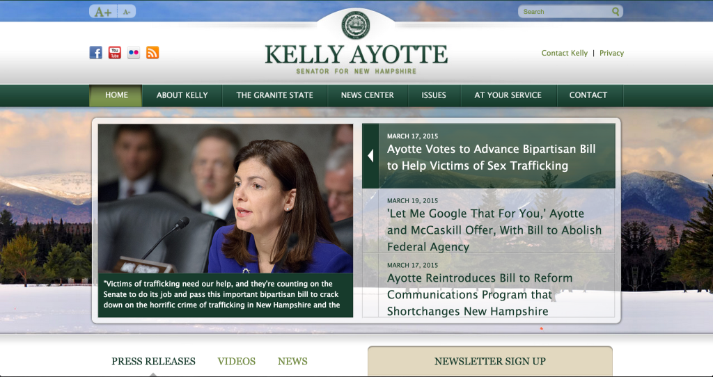 Senator Kelly Ayotte (R-NH). A review of the official Senate site… | by ...