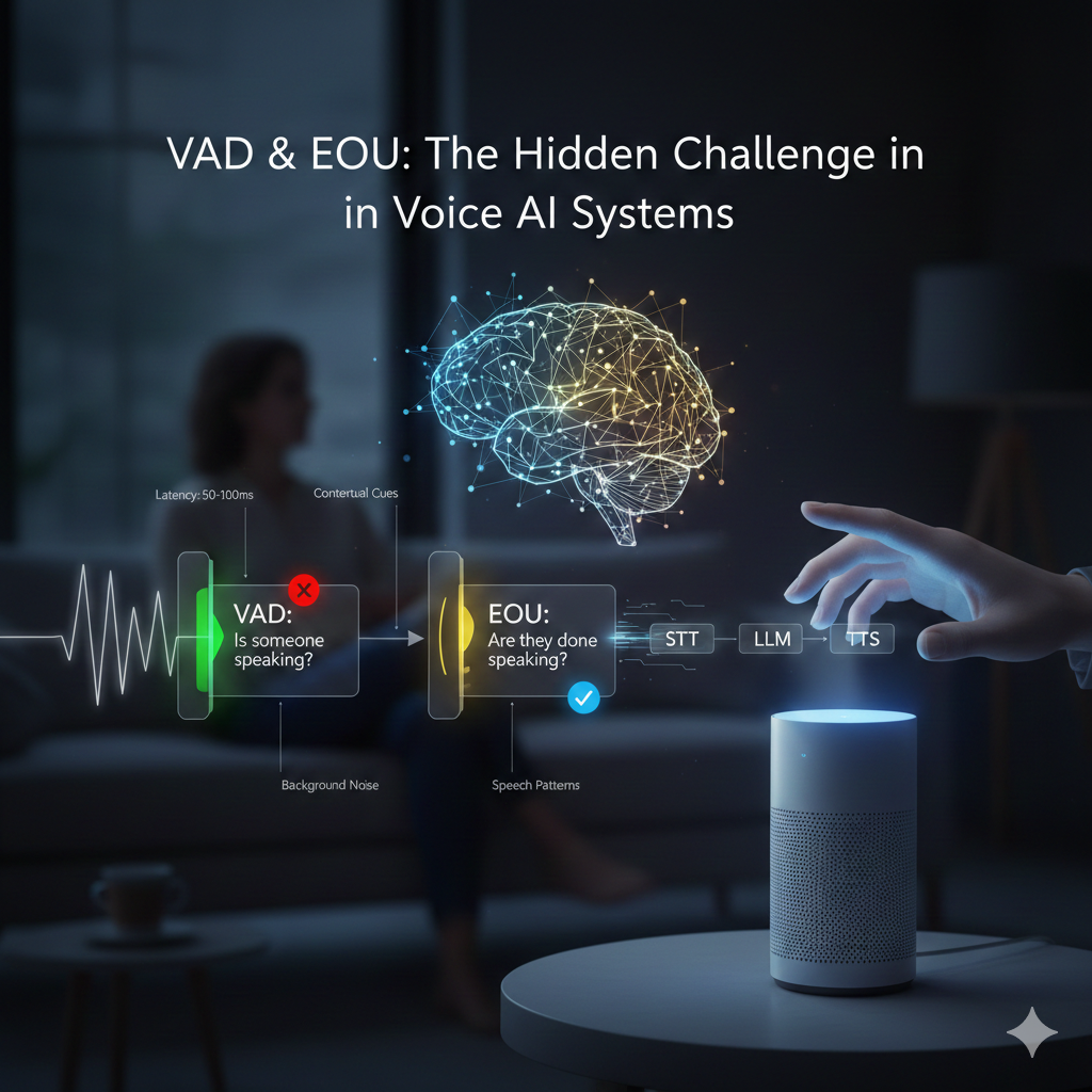 VAD & EOU: The Hidden Challenge in Voice AI Systems | by Agent OX | Medium