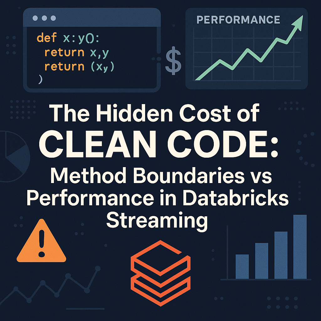 The Hidden Cost of Clean Code: Method Boundaries vs Performance in Databricks Streaming | by ...