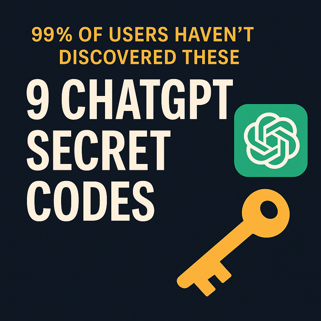9 ChatGPT Secret Codes Every Writer and Creator Should Know (2025 Edition) | by Sachin Kasana ...