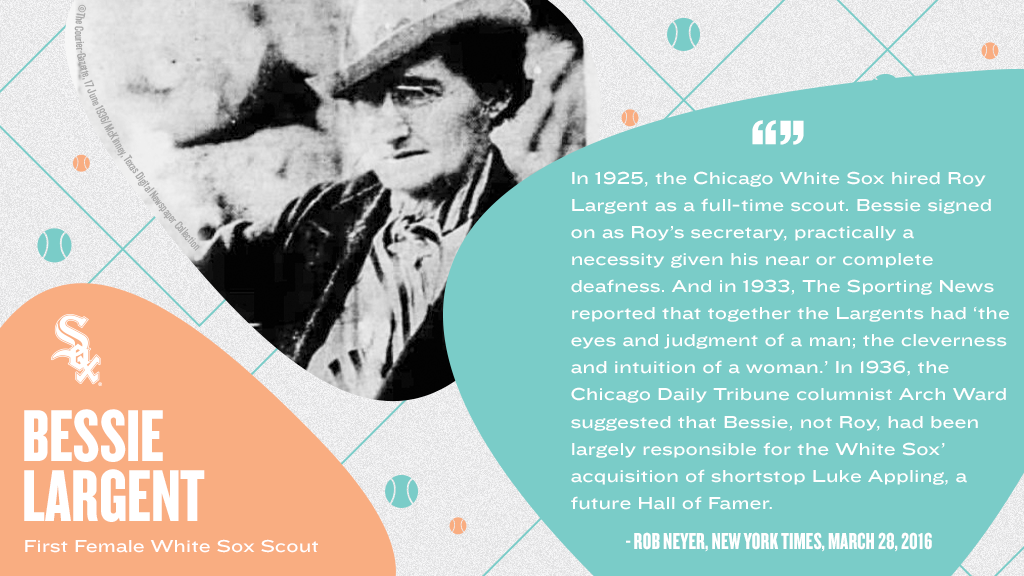 Bessie Largent: First Female White Sox Scout | by Chicago White Sox ...