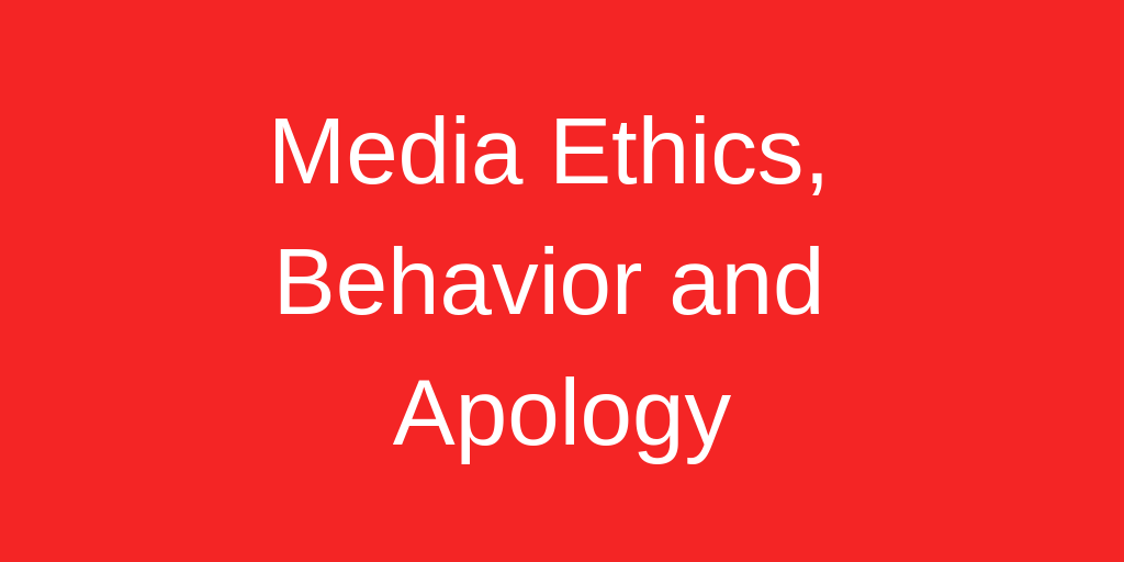 Repeated media failures with apologies not an absolute | by Michael ...