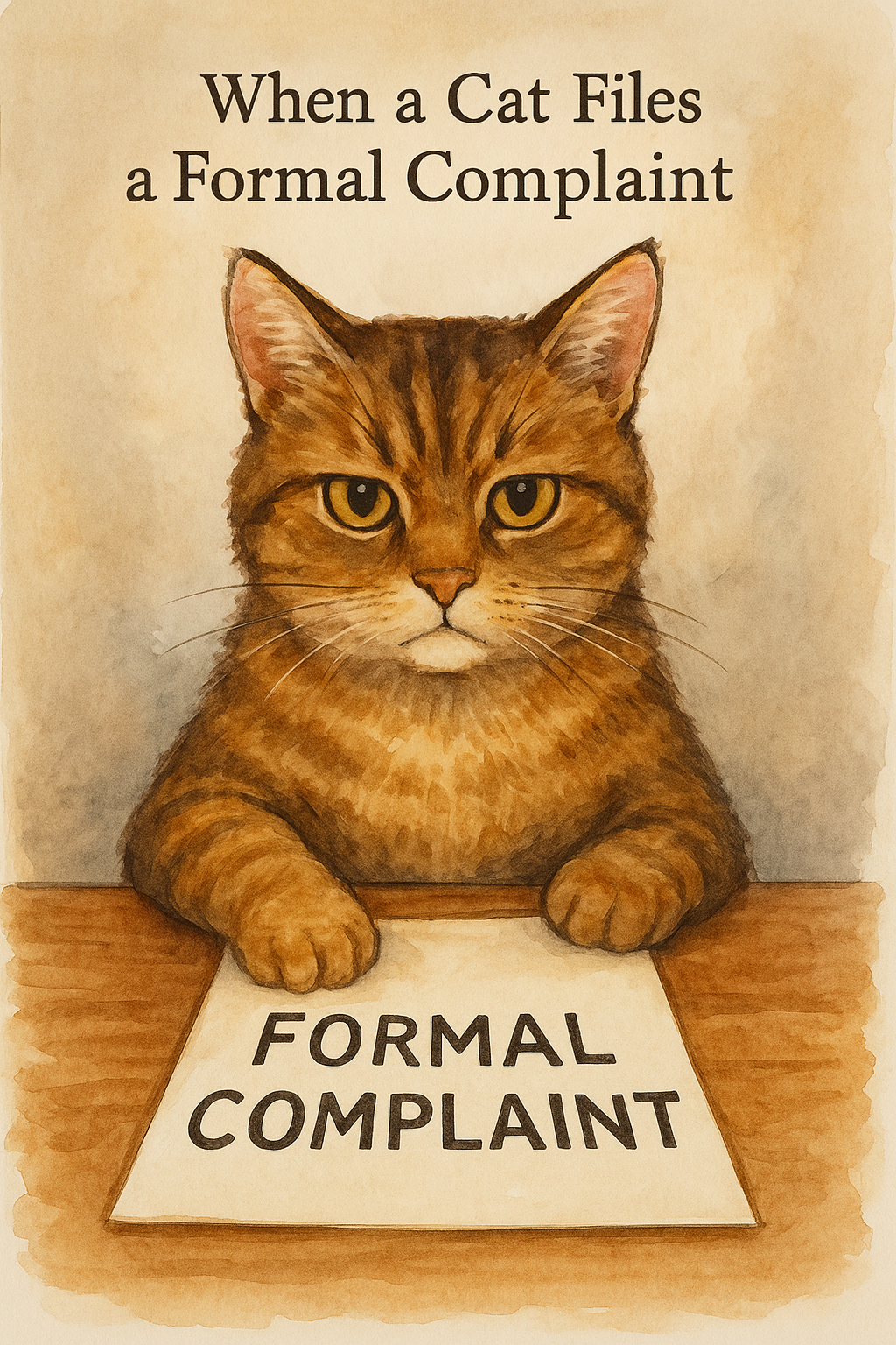 #17. When a Cat Files a Formal Complaint | by One Prompt a Day | Dec ...
