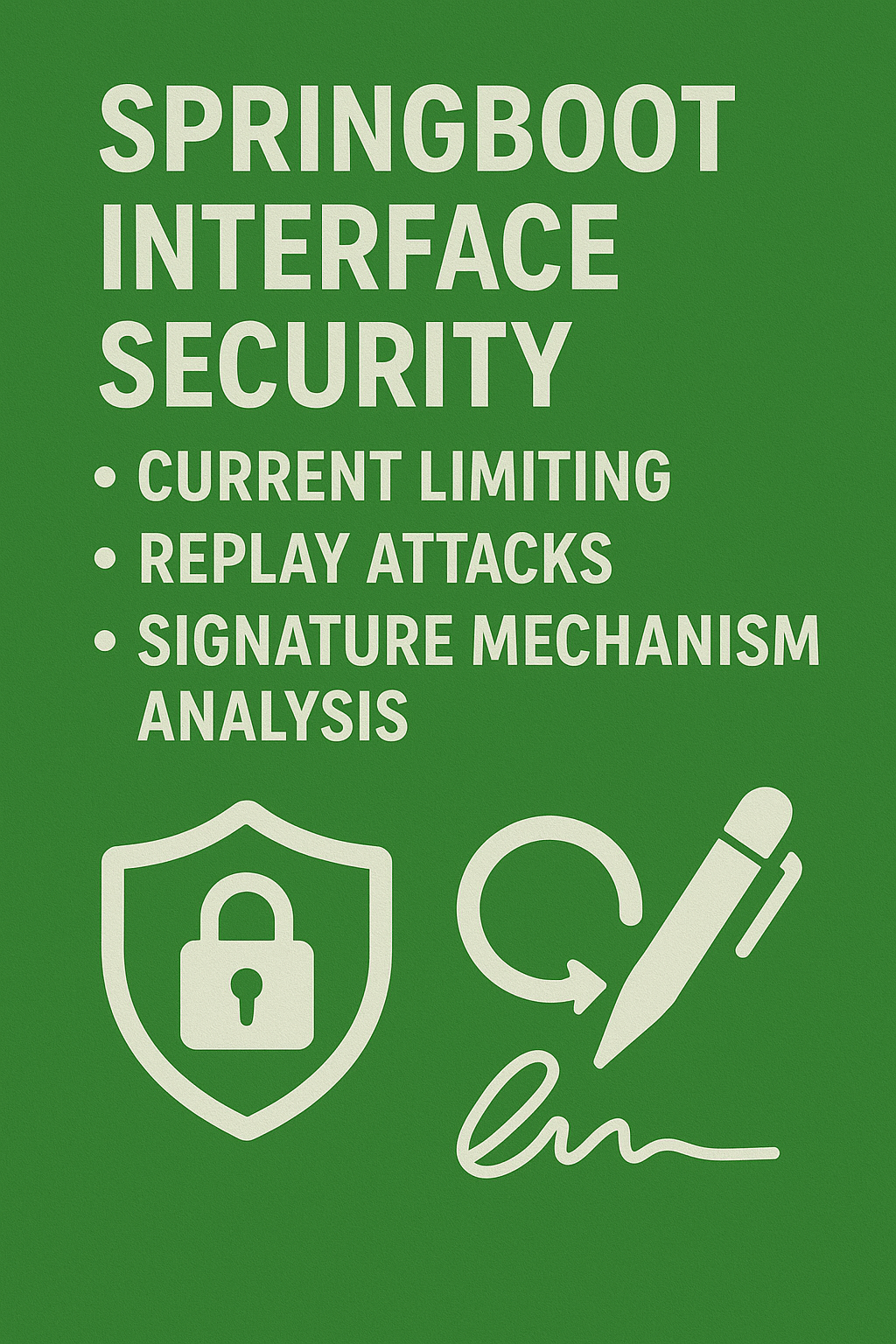 SpringBoot Interface Security: Current Limiting, Replay Attacks, and Signature Mechanism ...
