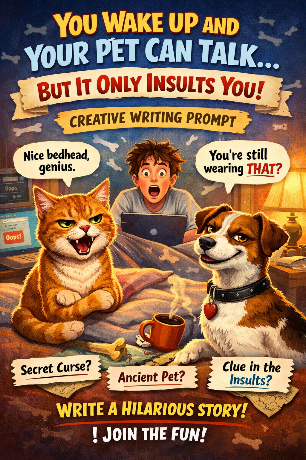 “Creative Writing Prompt: You Wake Up and Your Pet Can Talk… But It ...