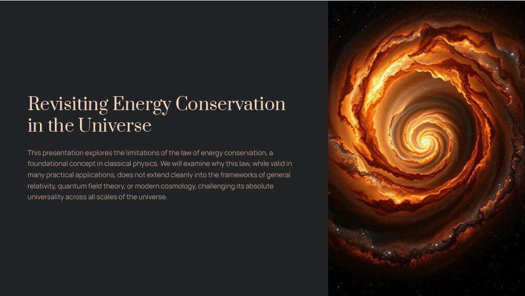 “Rethinking Energy: Why Creation and Loss Are Real in the Modern ...